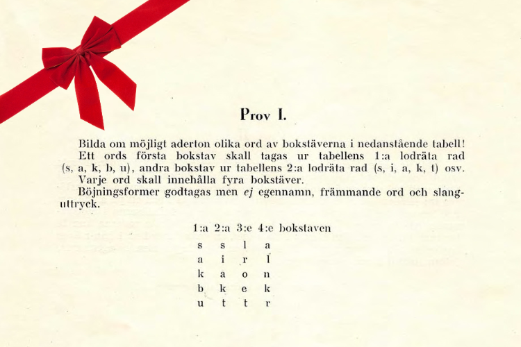 Lös vårt julknäck - FRA